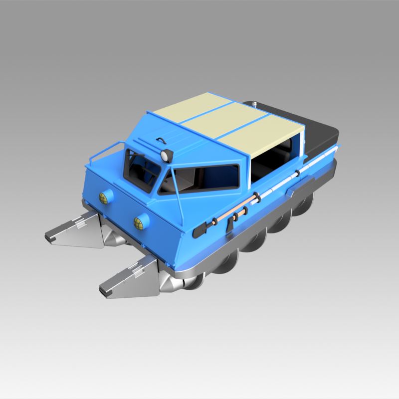 STL file Screw terrain vehicle ZIL-2906・3D printing design to download ...