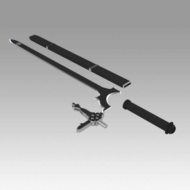 STL file SAO Kirito Elucidator Replica Sword 🗡️・3D printer design to ...