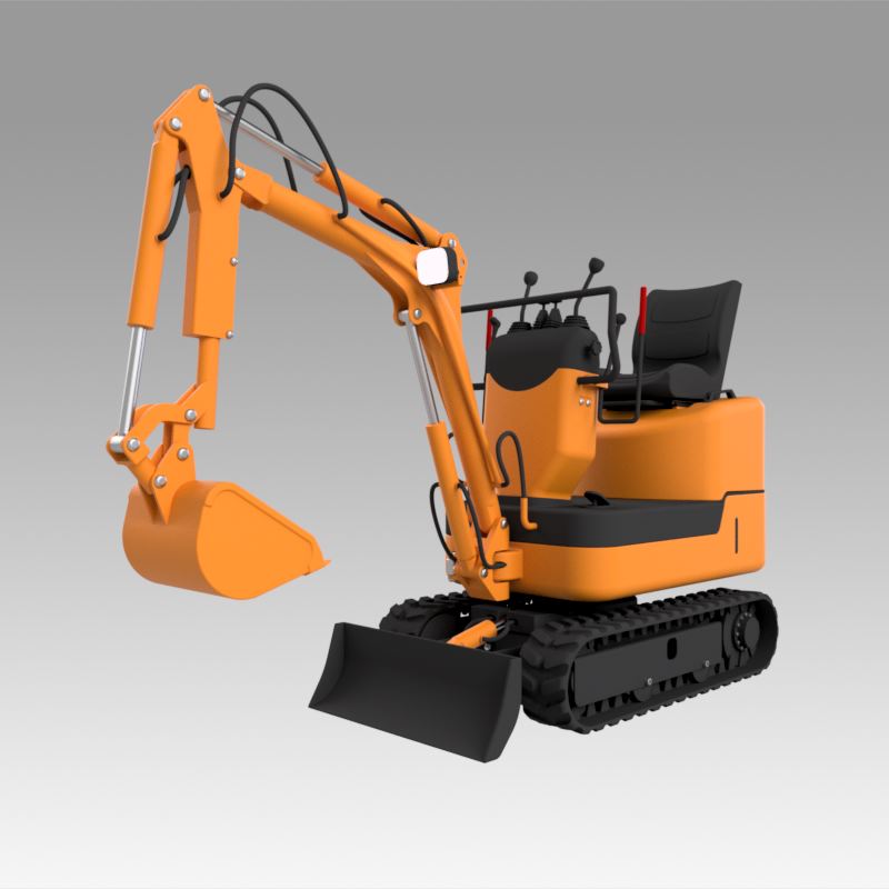 STL file Mini excavator・3D print design to download・Cults
