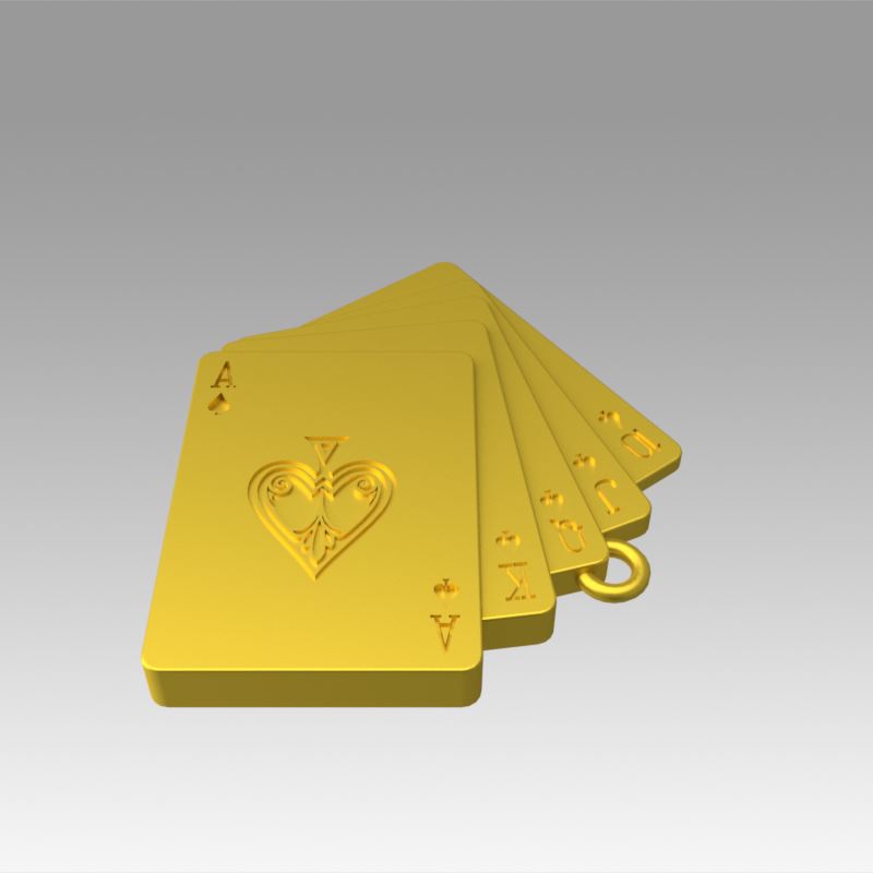 STL file Pendant Playing card 🃏・Model to download and 3D print・Cults