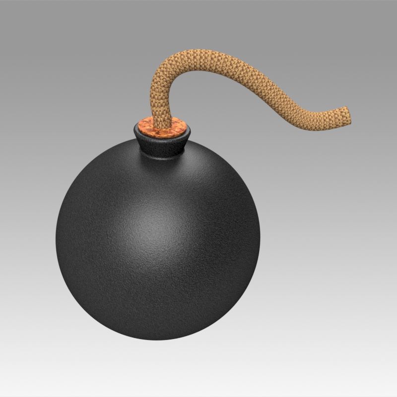 STL file Classic bomb・3D printable model to download・Cults