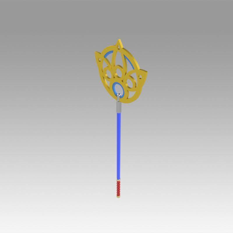 Файл STL Final Fantasy X FF10 Yuna Staff Cosplay Weapon Prop・3D-печать ...