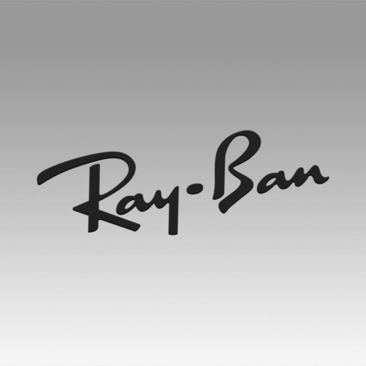Download 3D printing templates Ray ban logo ・ Cults