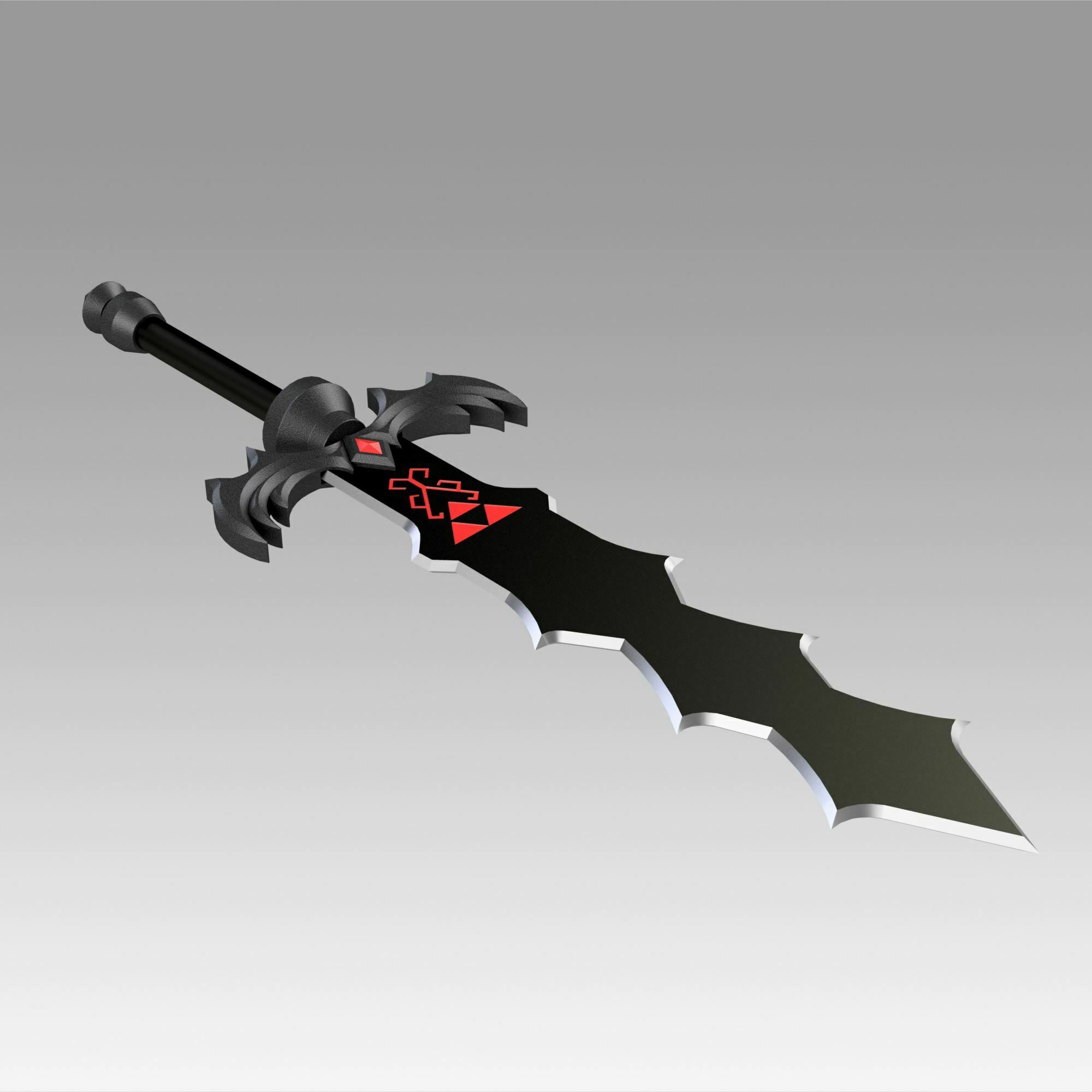 STL file The Legend of Zelda Skyward Sword Demon King Sword・Model to ...