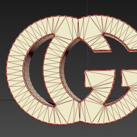 Download OBJ file Gucci logo • 3D printer object ・ Cults