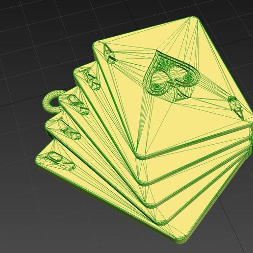 Download OBJ file Pendant Playing card • 3D printing template ・ Cults
