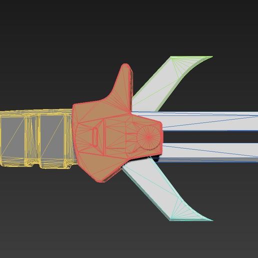 Download OBJ file Star Trek Klingon DK Tahg Knife • 3D printing model ...