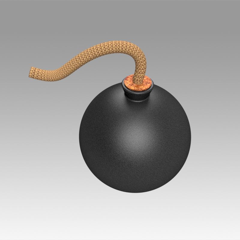 STL file Classic bomb・3D printable model to download・Cults