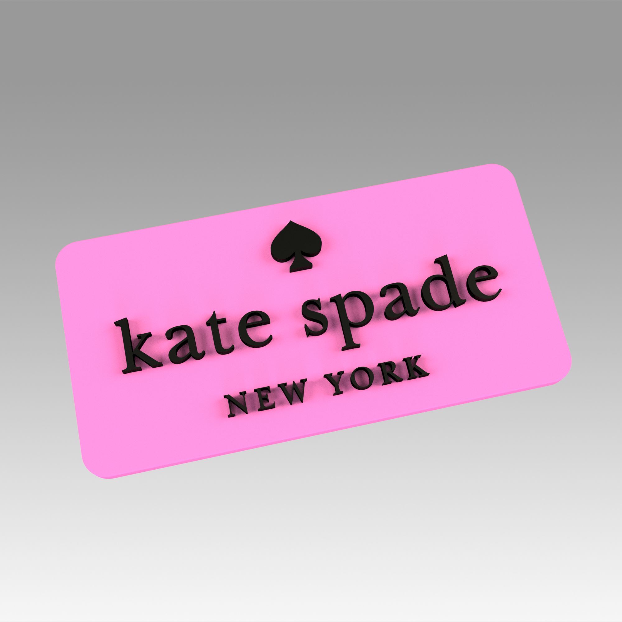 STL-Datei Kate Spade Logo Logotyp Mode 💍・3D-druckbares Modell zum ...