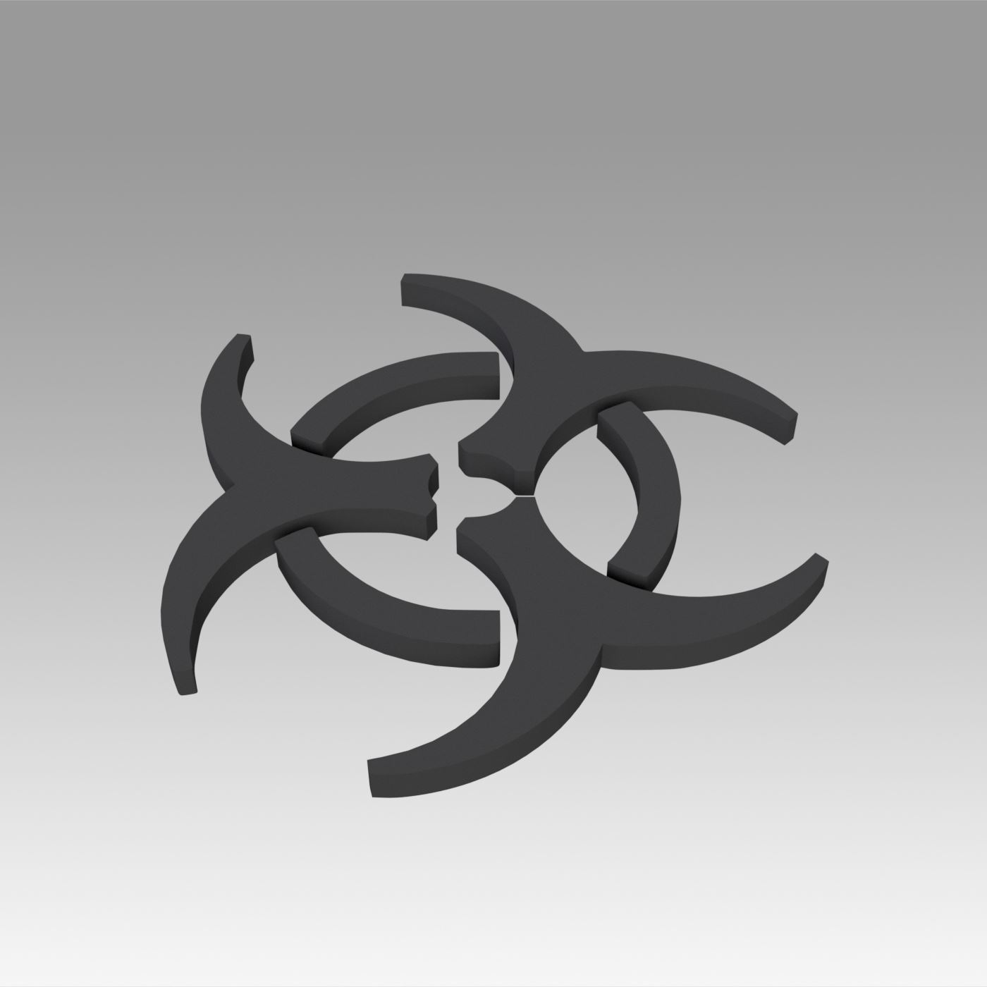 STL file Biohazard symbol Signs ☣️・3D printing design to download・Cults