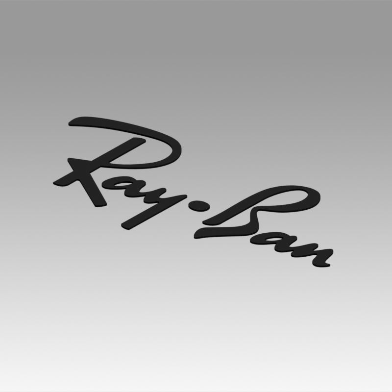 STL file Ray ban logo・3D print design to download・Cults