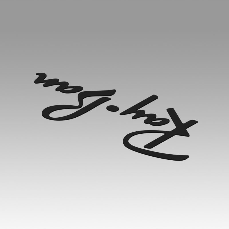 STL file Ray ban logo・3D print design to download・Cults