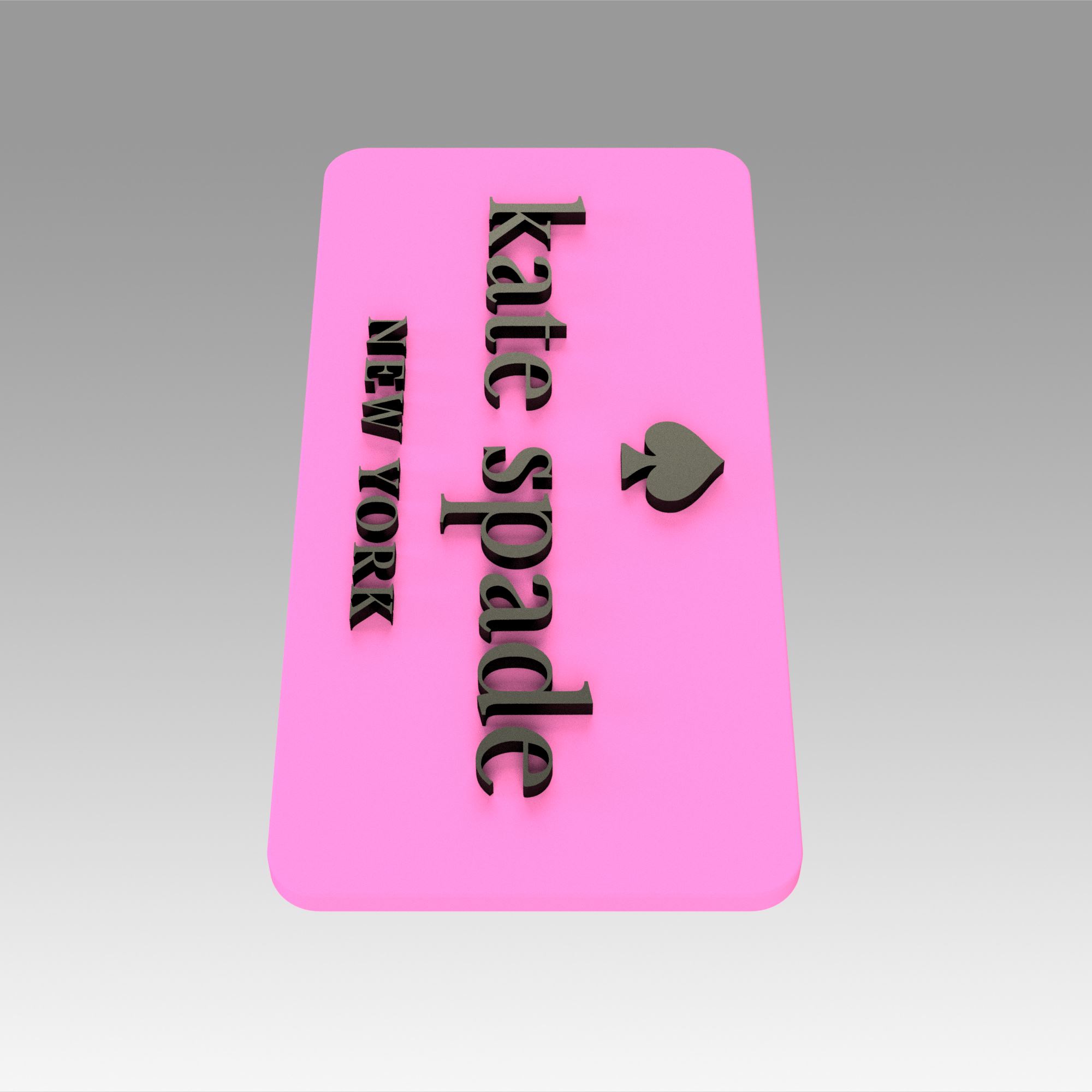STL-Datei Kate Spade Logo Logotyp Mode 💍・3D-druckbares Modell zum ...
