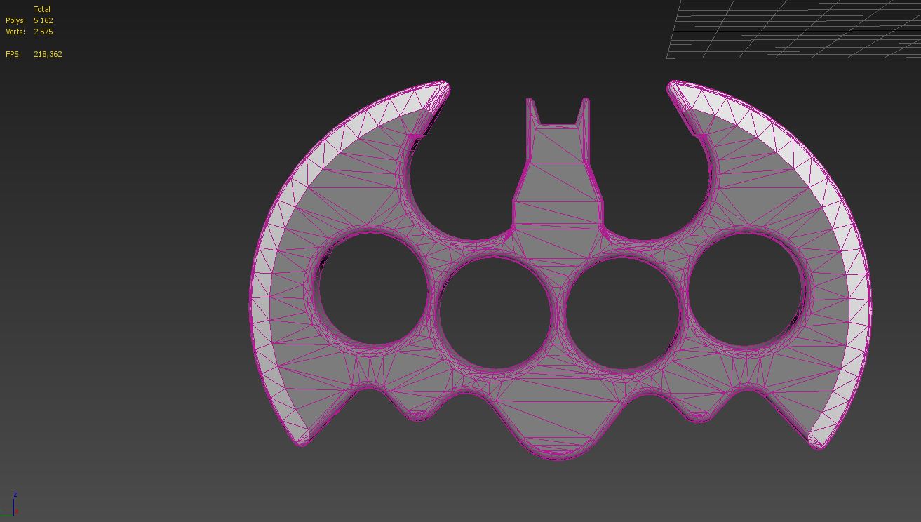 STL file Brass knuckles batman 👊・3D print design to download・Cults
