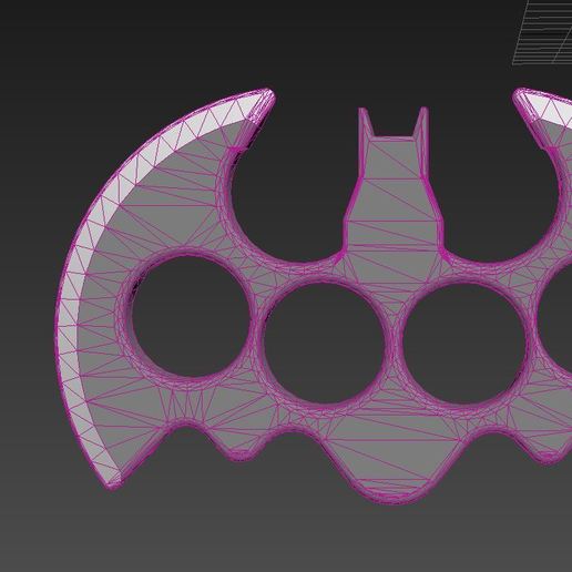 Download 3D printer files Brass knuckles batman ・ Cults