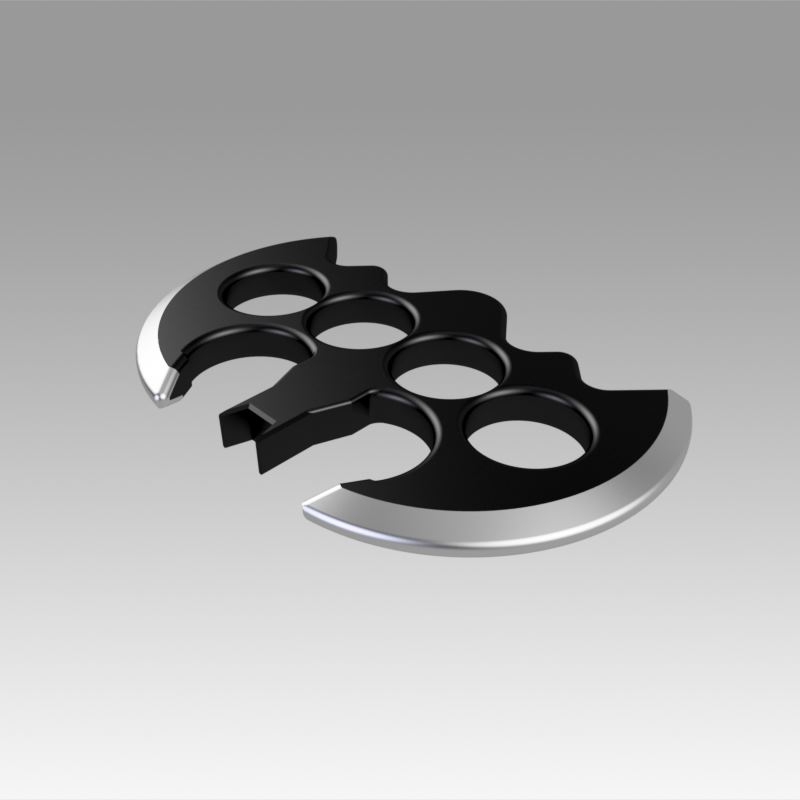STL file Brass knuckles batman 👊・3D print design to download・Cults