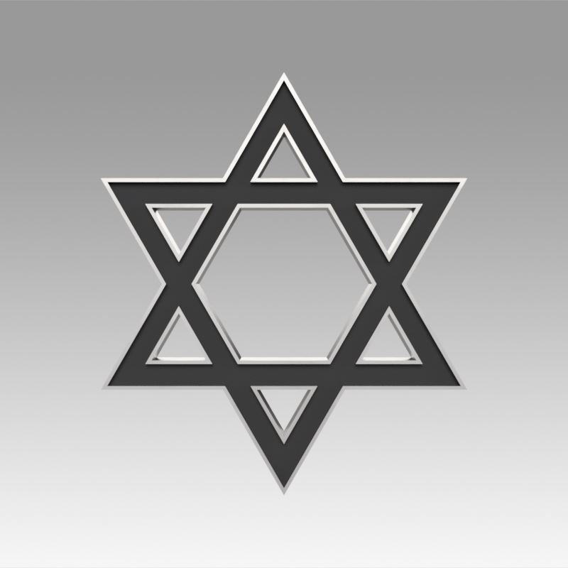 STL file David Star Engraved・3D printable model to download・Cults