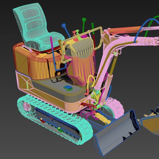 Download 3D printer model Mini excavator ・ Cults