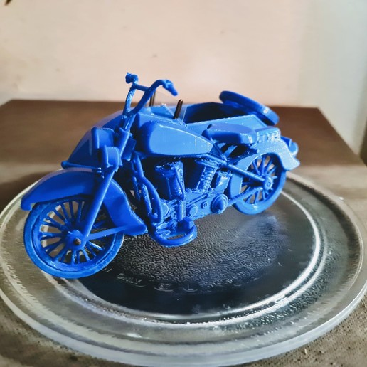 Download STL file motorbike with sidecar • 3D printer template ・ Cults