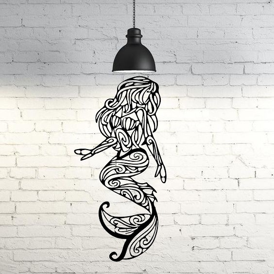 STL file Siren wall sculpture 2D・3D printing design to download・Cults
