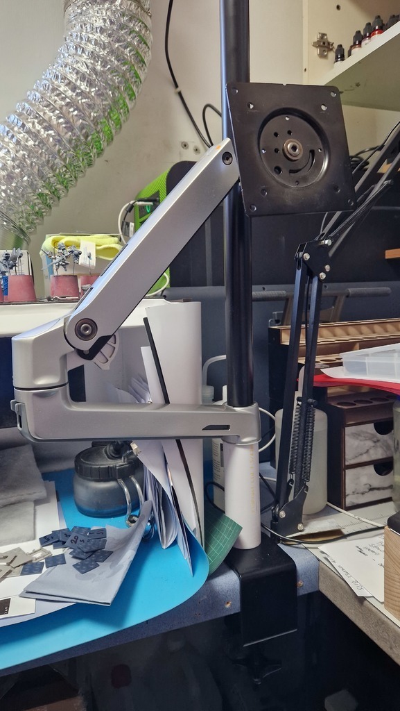 Free 3D file Monitor Arm Adapter for Duronic DM35 pole Desk Mount・3D ...