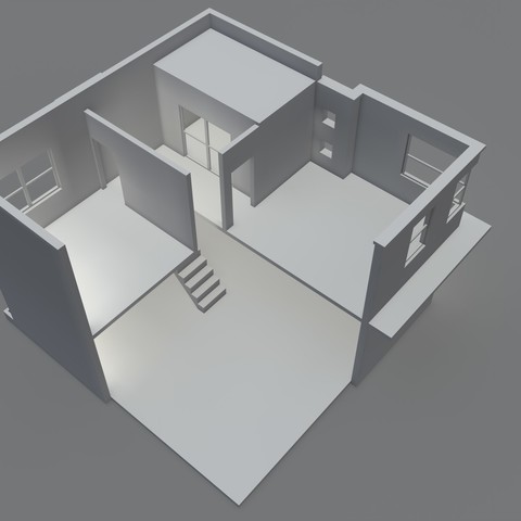 Download STL file Modern Design Doll House STL File • 3D print design ...