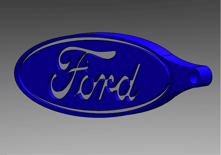 Free STL file FORD KEYRING 🚙・3D printer design to download・Cults