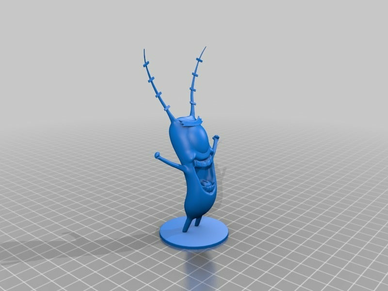 Free STL file Plankton - SpongeBob 🧽・3D printer model to download・Cults