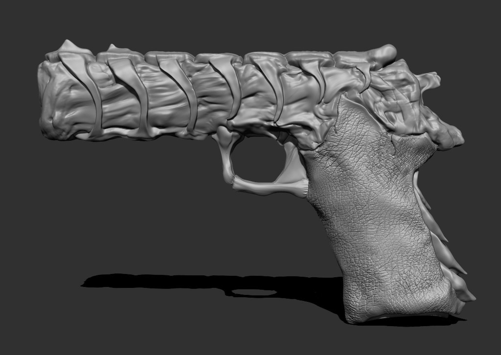 Free OBJ file Meat Gun・Design to download and 3D print・Cults