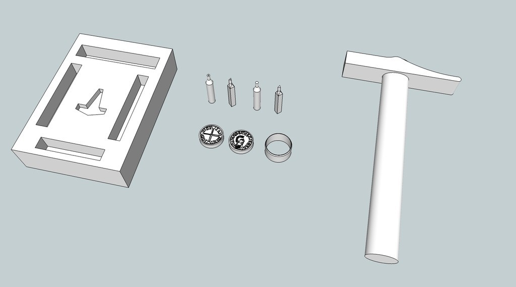 Free STL file Viking Coin Striking set・3D print model to download・Cults
