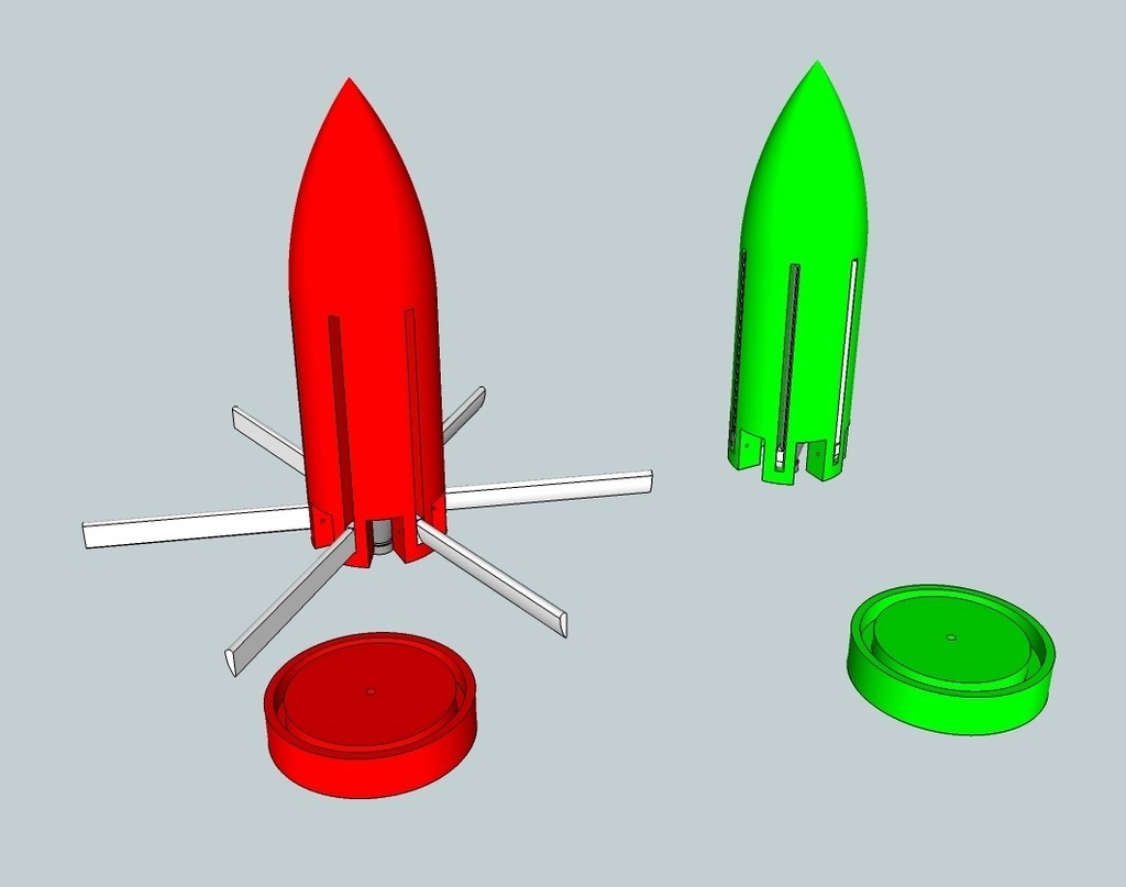 Free STL file CO2 Rocket 🚀・3D printing template to download・Cults