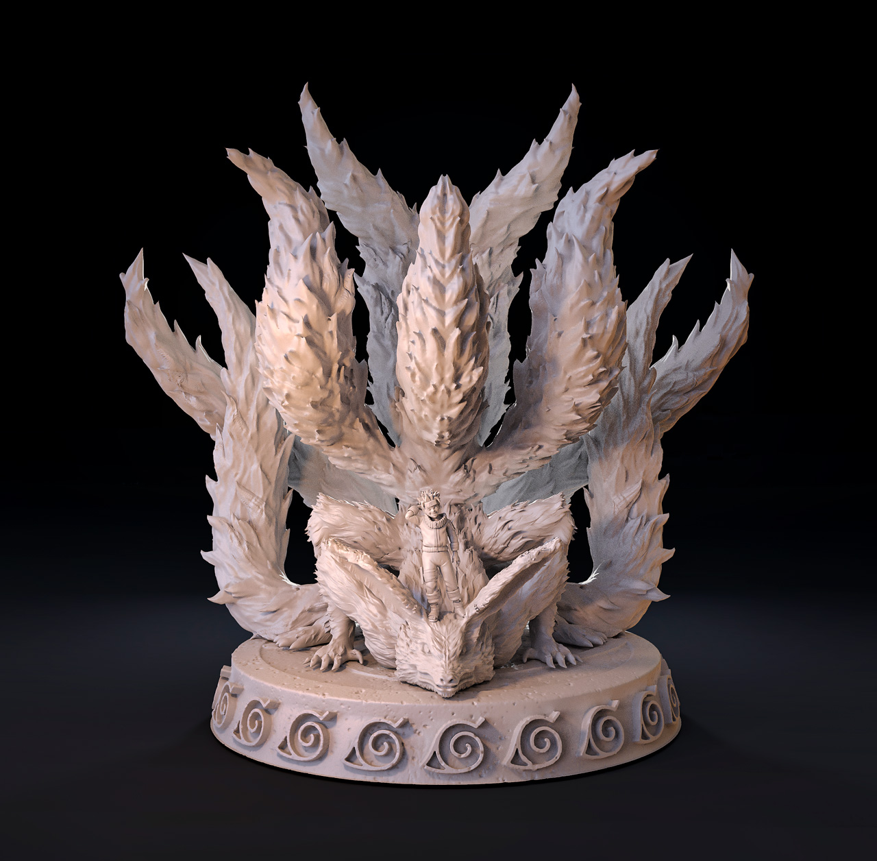 Fichier 3D Naruto Renard à neuf queues・Modèle à télécharger et à ...