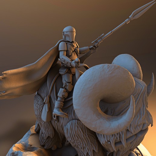 Download 3D printing designs Mandalorian Base 017 ・ Cults
