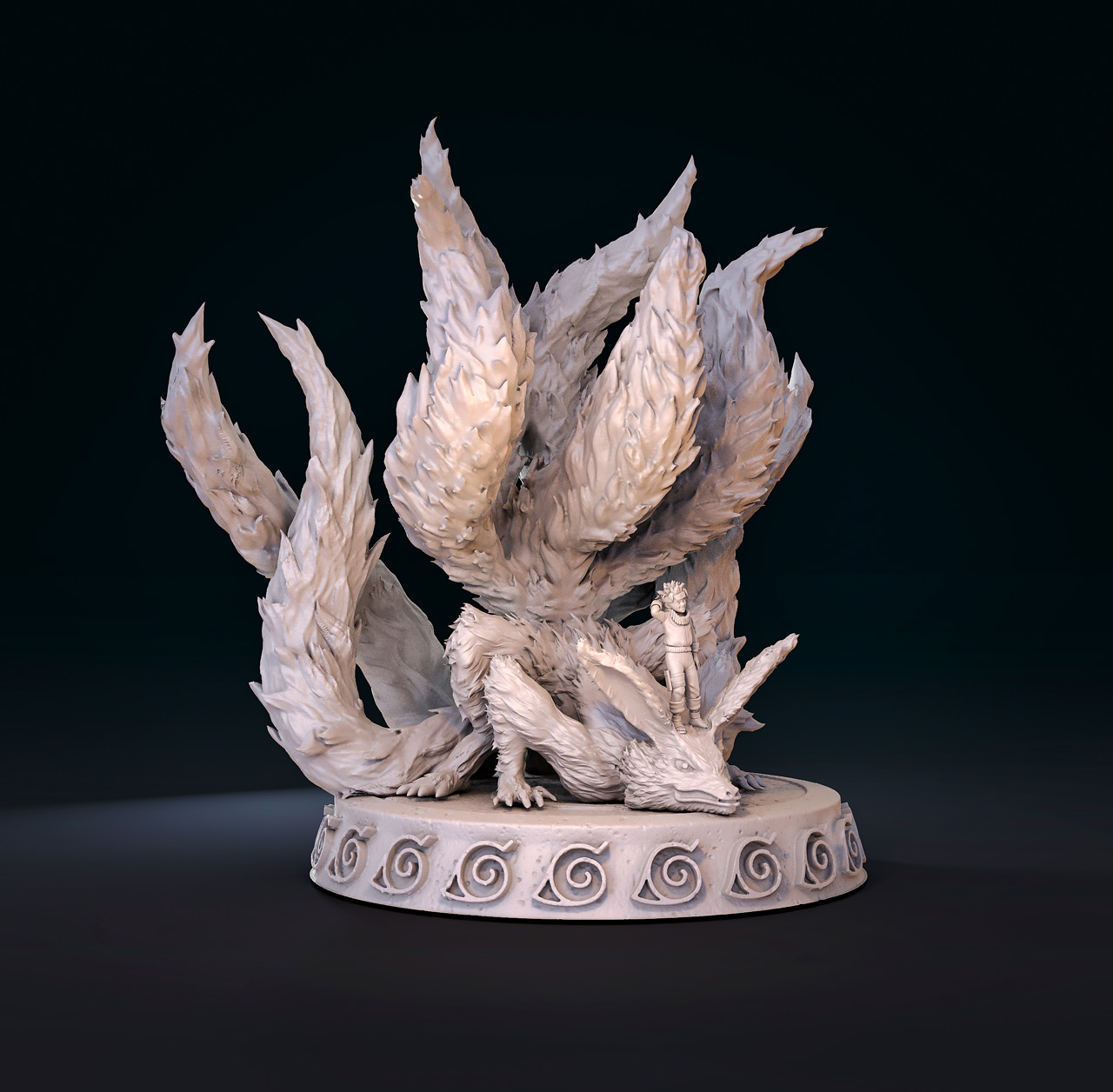 3D file Naruto Nine tails fox・3D printer design to download・Cults