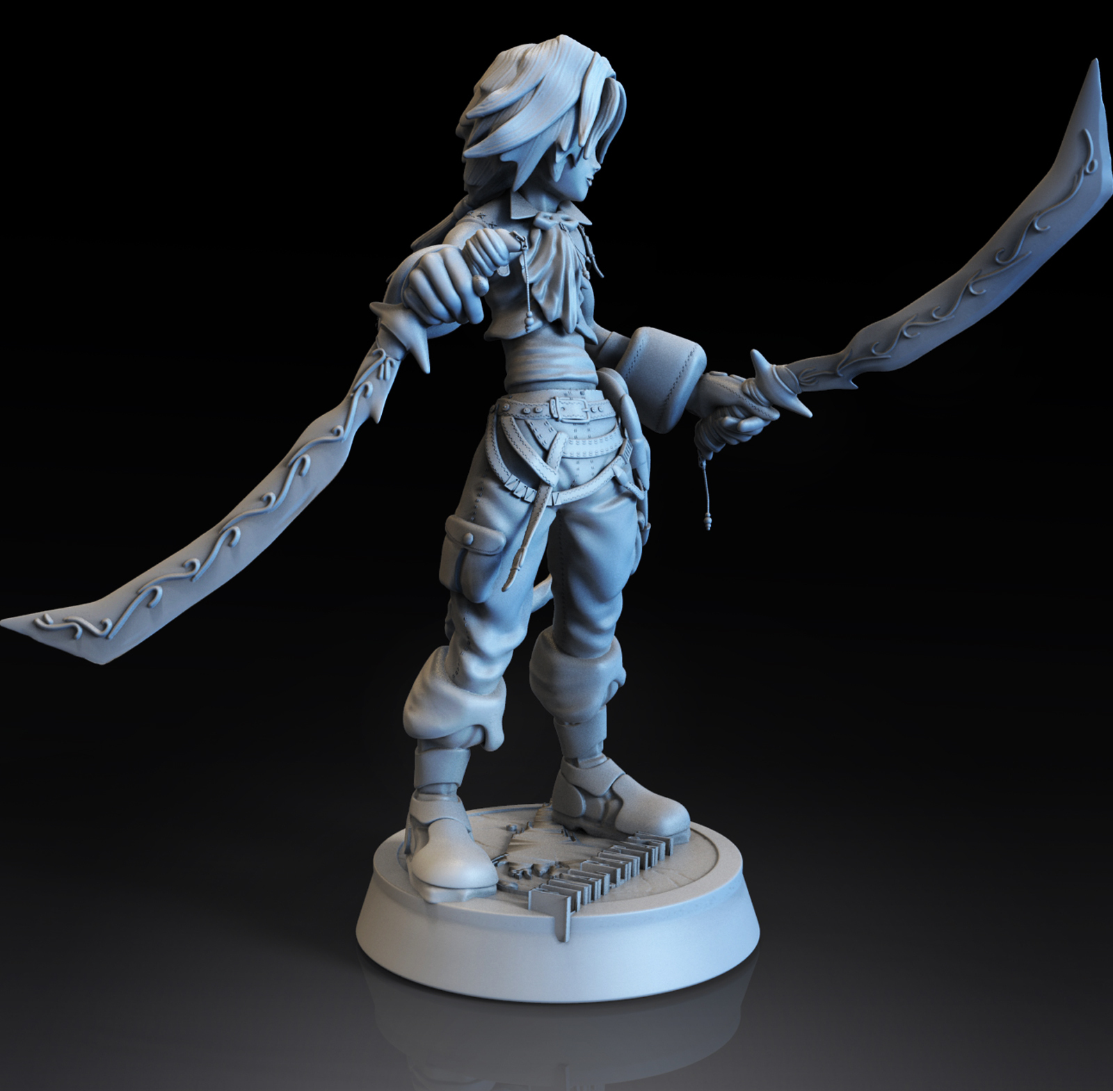 STL file Zidane Final Fantasy・3D printer model to download・Cults