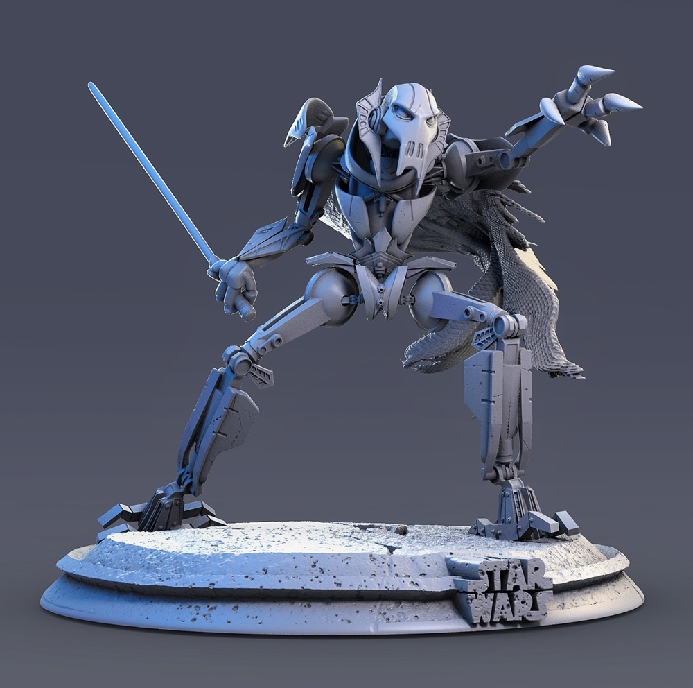 Archivo 3D General Grievous Star Wars・Modelo imprimible en 3D para ...