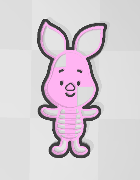 STL file Piglet cookie - Winie the pooh・3D printable design to download ...