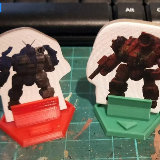 Download free STL file Hex base for american mecha game cardboard ...
