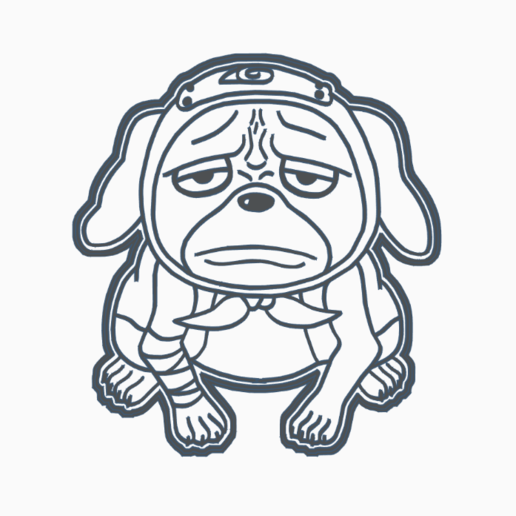 Download free STL file PAKKUN - COOKIE CUTTER / NARUTO SHIPPUDEN • 3D ...