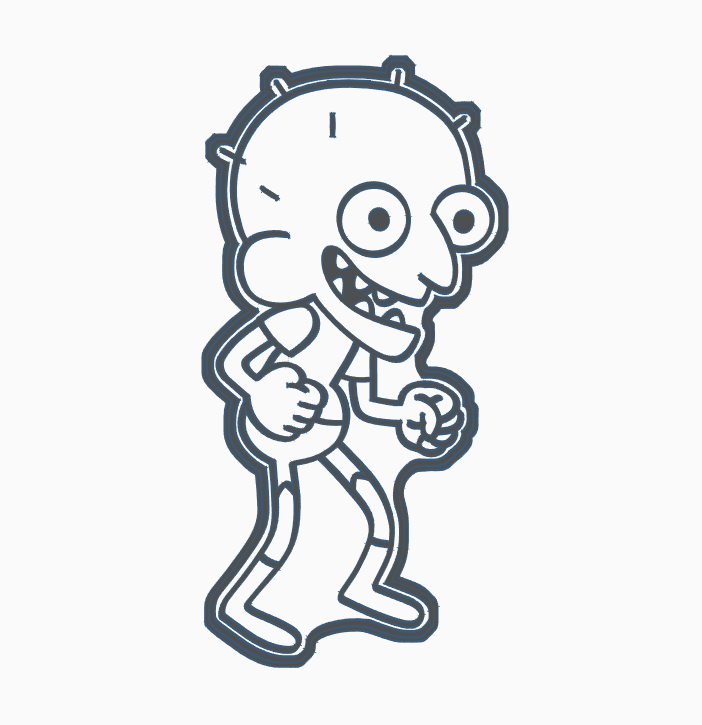 STL file RYAN SUMOUSKI COOKIE CUTTER - CARTOON CLARENCE 🍪・3D printer ...