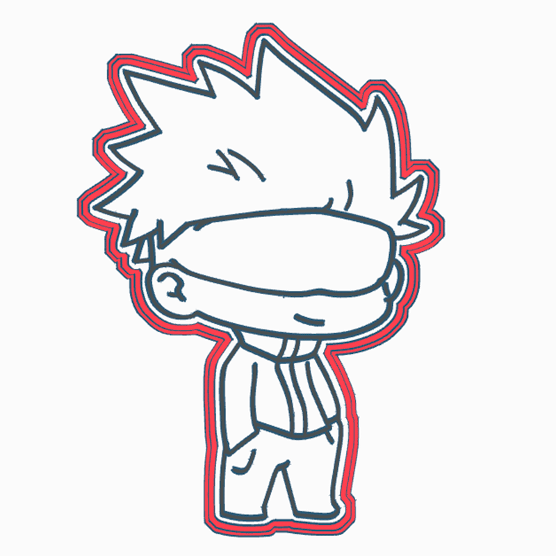 STL file SATORU GOJO 4 COOKIE CUTTER JUJUTSU KAISEN・3D printer model to ...