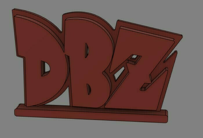 STL file DBZ logo・3D printing idea to download・Cults