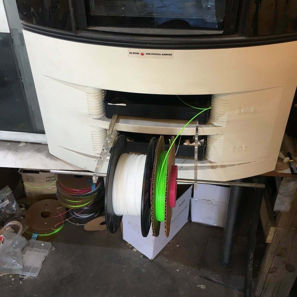 Бесплатный DXF файл Stratasys Dimension Spool Holder・Модель для ...