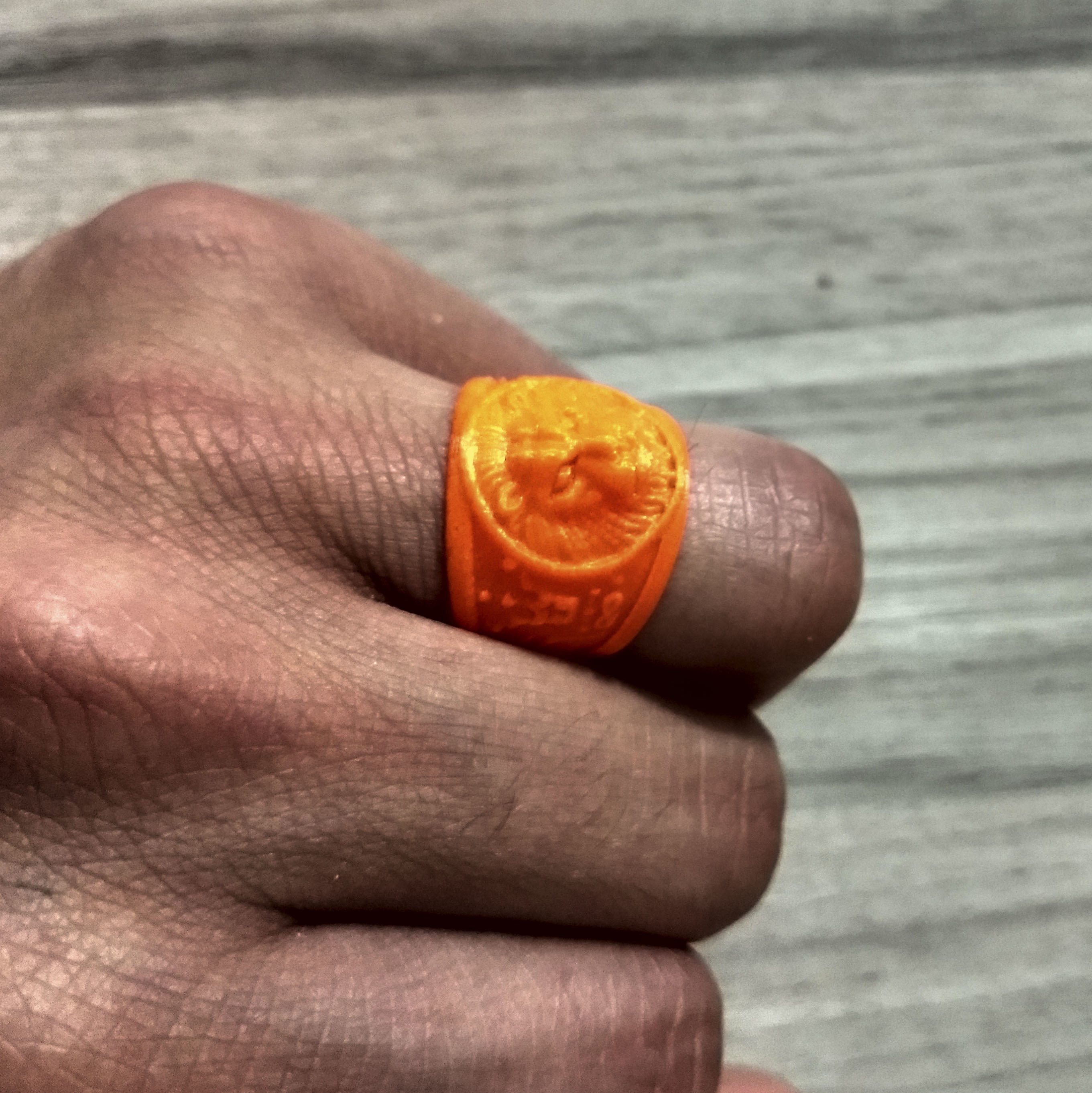 STL file lion ring・3D printing design to download・Cults