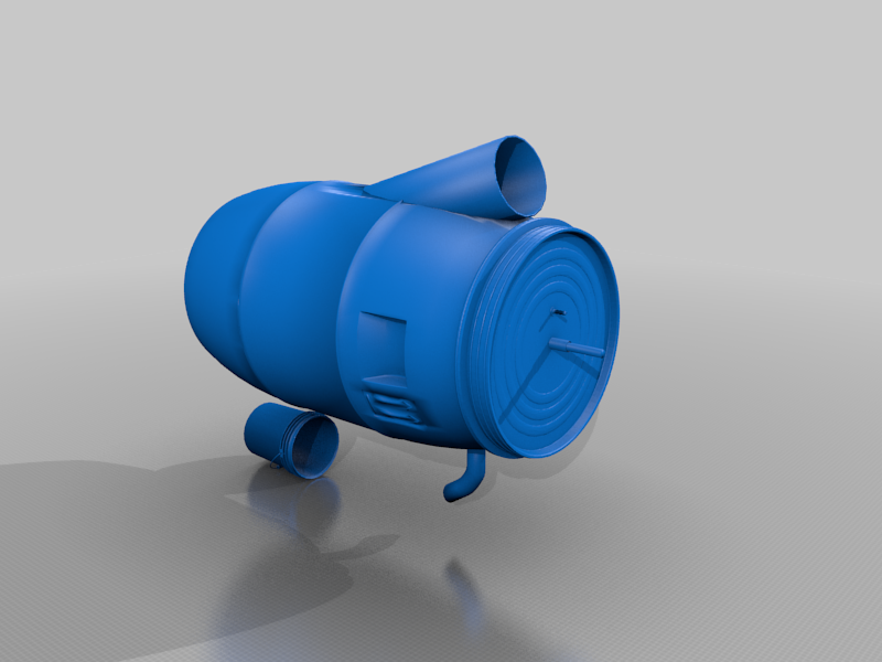 Free OBJ file Lucky Hill Farm Biogas Digester design draft・3D printing ...
