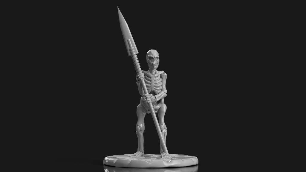 Free 3D file Living Bones with Long Spear・3D printable design to ...