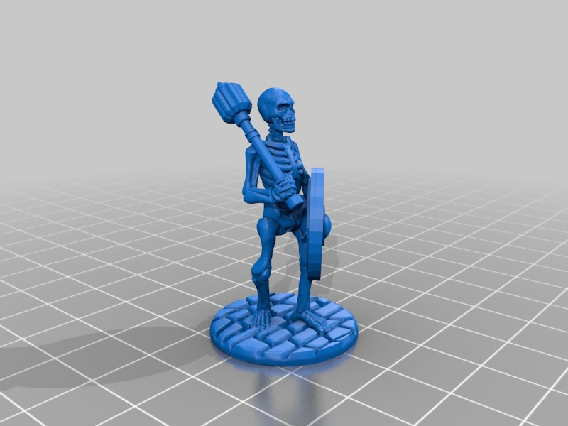 Free 3D file Living Bones with Mace and Shield 🛡️・Template to download ...