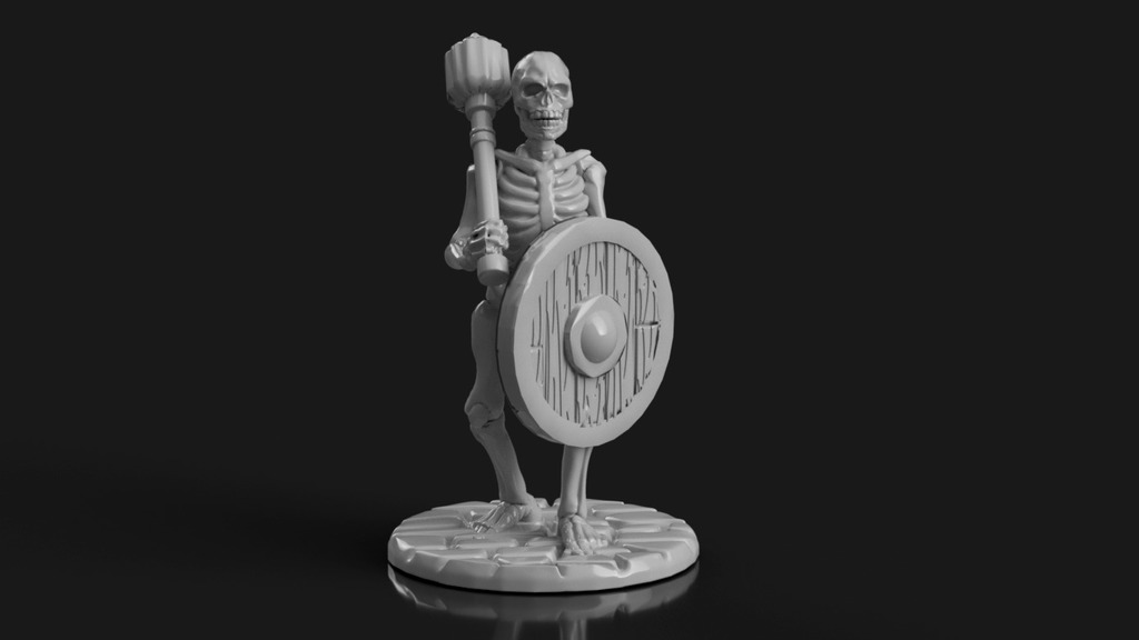 Free 3D file Living Bones with Mace and Shield 🛡️・Template to download ...