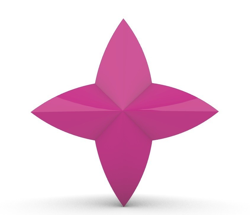 STL file Star Guardian 4 Pointed Star Crystal・3D printing template to ...