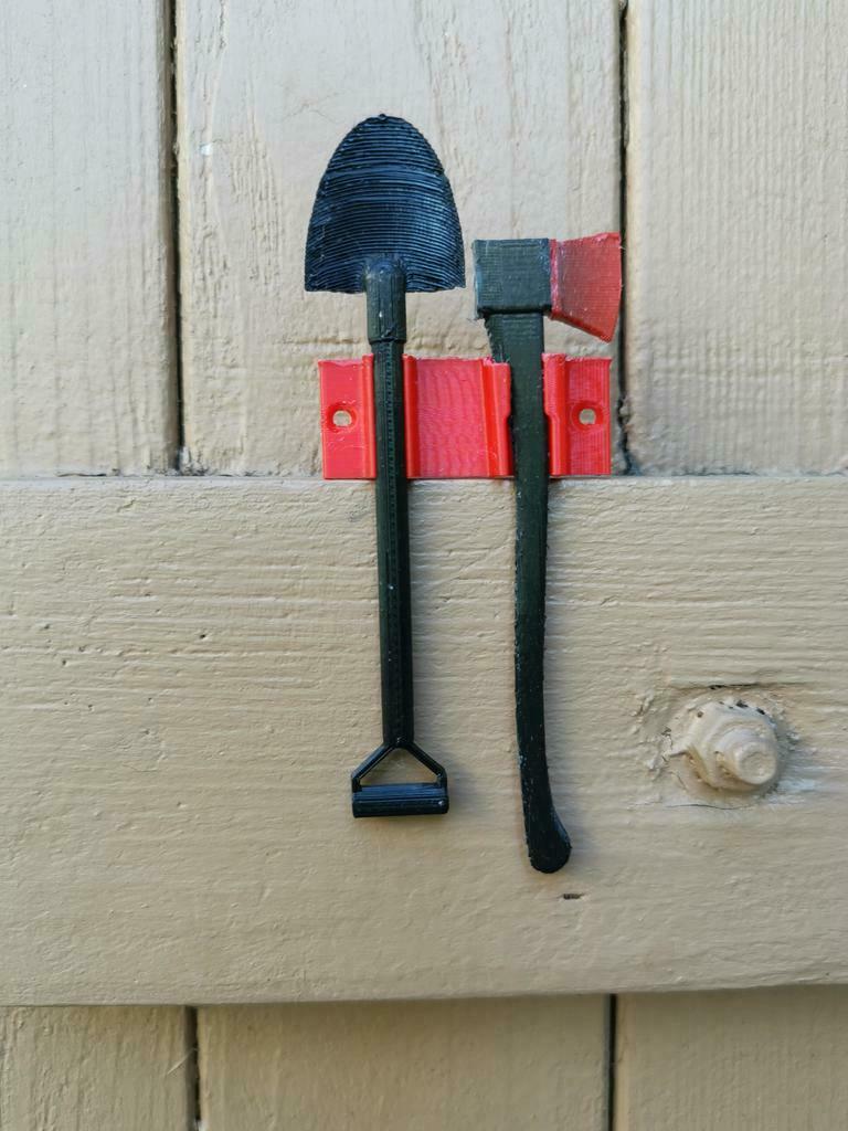 Archivo 3D gratis Hacha y pala para oruga RC por docman・Plan imprimible en 3D para descargar・Cults